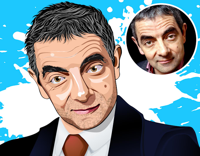 Illustrate detailed realistic vector art cartoon portrait by Damith_gt ...