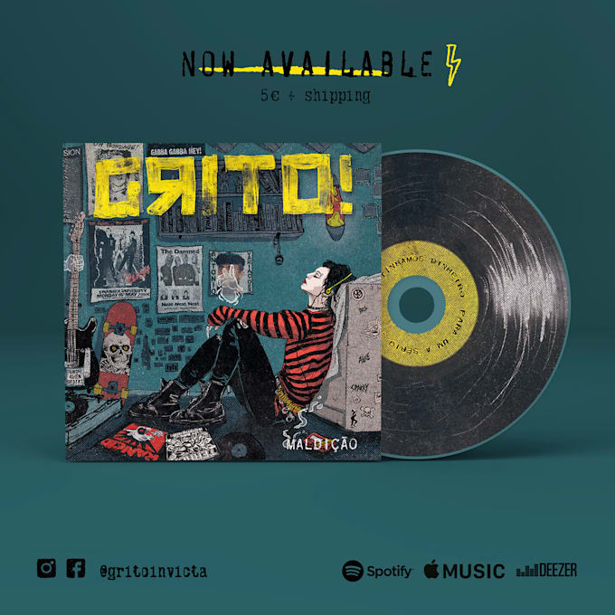 Create custom illustrated album artwork by A_louro | Fiverr