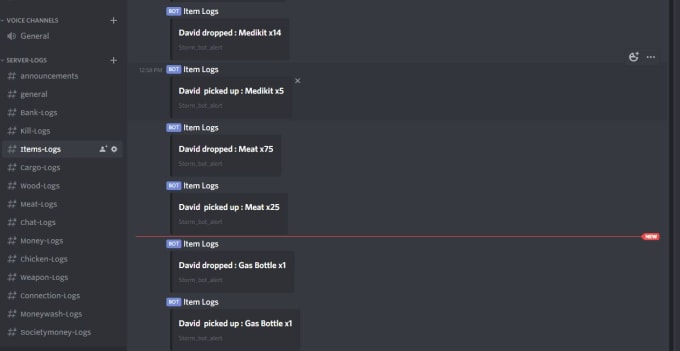 Create fivem server logs in discord by Stormshadow_333 | Fiverr
