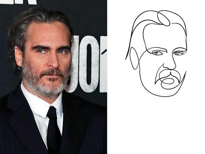 Draw vector portrait illustration with one line art by Dase_es | Fiverr
