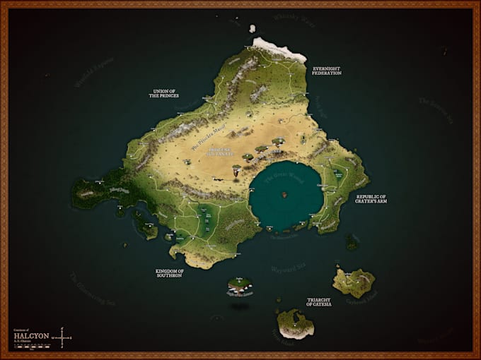 Design high quality fantasy and historical maps by Ae_charters | Fiverr