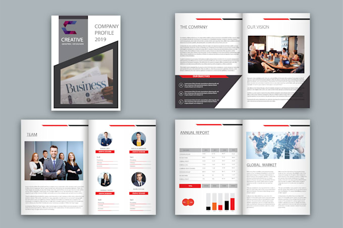 Create amazing company profile, annual report design by Dharmikmendpara ...