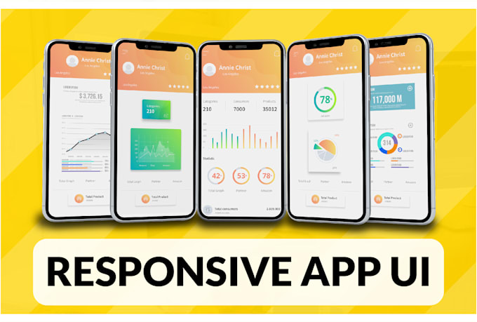 Design responsive mobile app and web modern ui by Possedesign | Fiverr