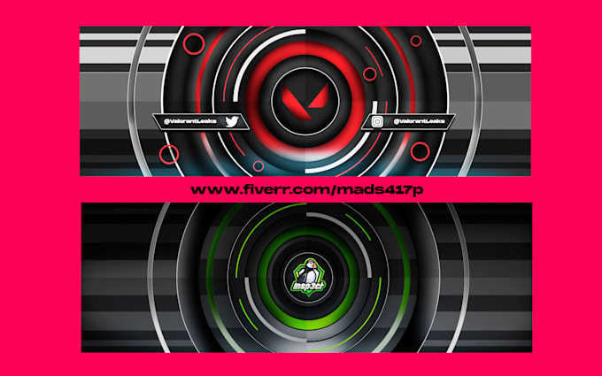 Design an abstract twitter banner by Mads417p | Fiverr