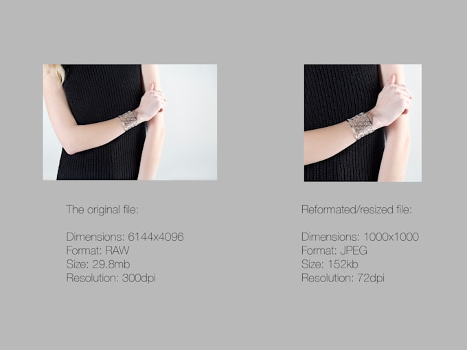 Resize and reformat images for web by Swimsnapsstudio | Fiverr