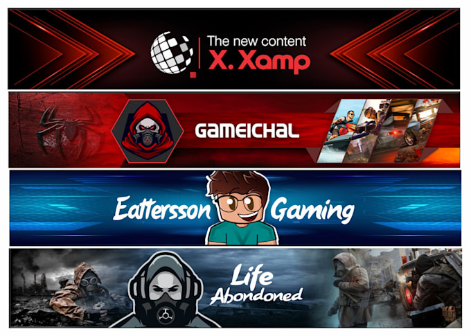 Design youtube logo and banner by Asadrehan715 | Fiverr