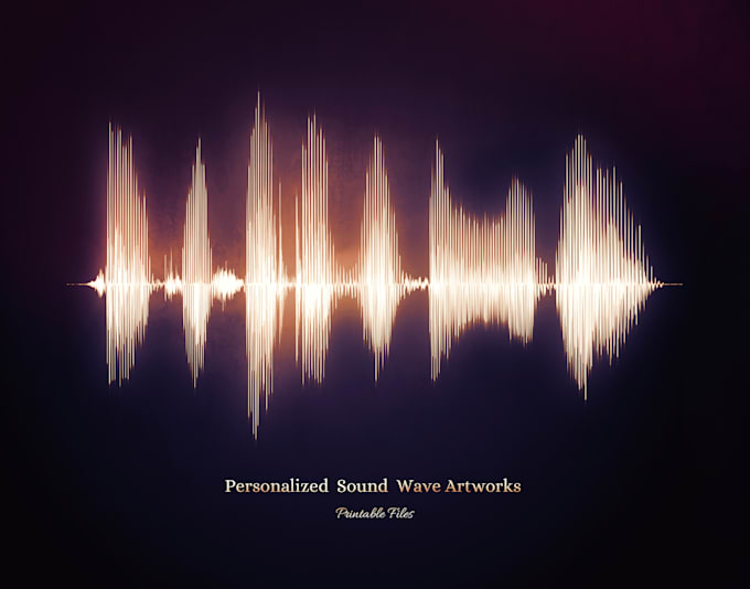 Create a custom ready to print soundwave poster from any audio or music ...