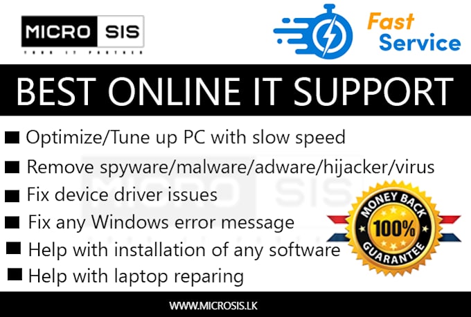 Do computer repair and all software hardware error fix by Microsis | Fiverr