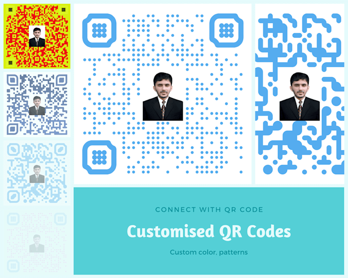 Design custom qr code with your logo by Gharibnawaz | Fiverr