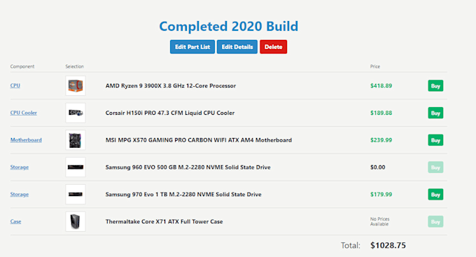 Build the best pc parts list for you by Pcbuilder_nick | Fiverr