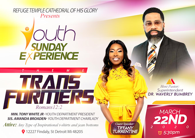 Do a modern and cutting edge church flyer, event flyer by Artistic ...