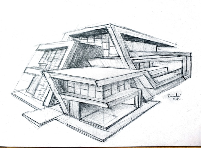 how to draw design buildings