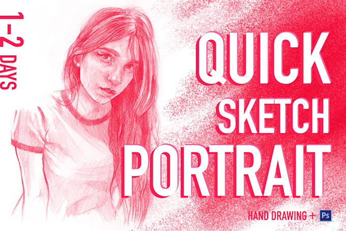 Draw a quick sketch portrait by Ruslana_l | Fiverr