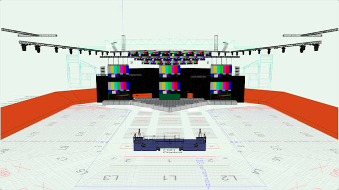 Create a detailed 2d and 3d floorplan and rendering in vectorworks by ...
