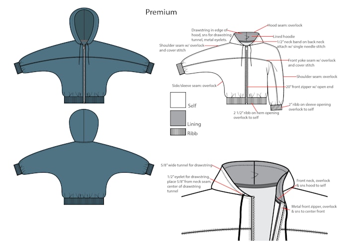 Draw technical fashion drawings and create tech pack by Smnilsson90 ...