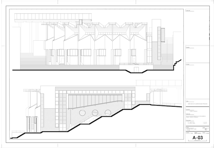 Draw sections and facades with autocad by Roxanajimenezt | Fiverr