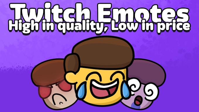 Create custom twitch emotes for your twitch by Bunnzy | Fiverr