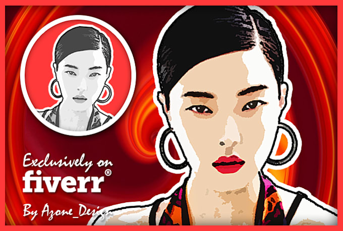 Draw your awesome realistic cartoon style portrait by Azone_design | Fiverr