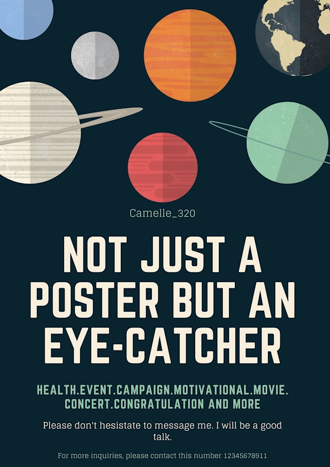 Layout for eye catching poster designs by Camelle_320 | Fiverr