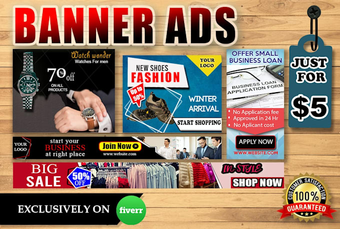 Design eye catchy banner ads by Cr8var8 | Fiverr