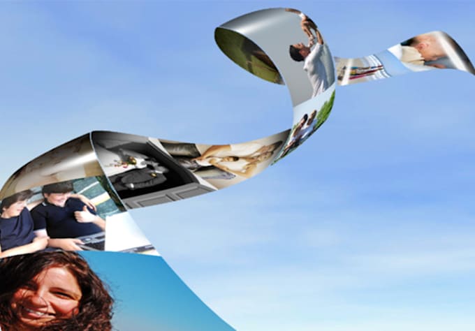 Make a beautiful digital ribbon with your photos by Chrissarir | Fiverr
