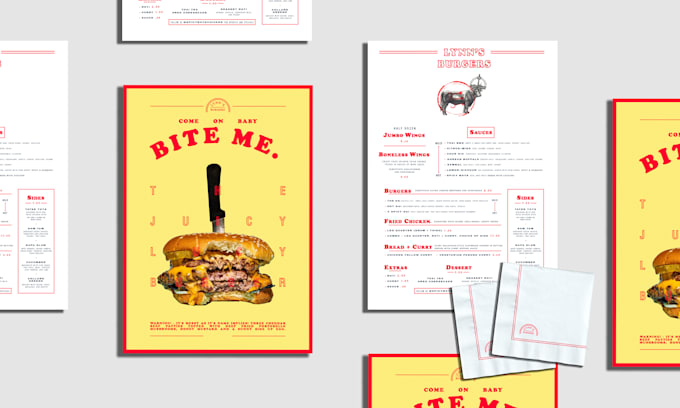 Create an appealing menu for your restaurant by Estheroo | Fiverr