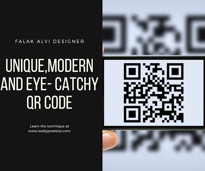 Design professional and unique qr code with your logo by Falakalvi | Fiverr