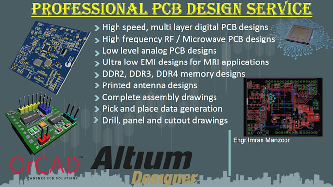 Design customized pcb as per your requirements by Imranmanzoor15 | Fiverr