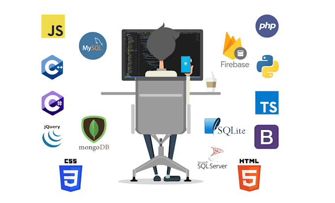 Do Php Python C Sharp Cpp Javascript Json And Database Task By