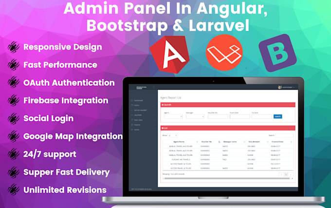 Develop web application in angular, bootstrap and laravel by Mrspider94 ...