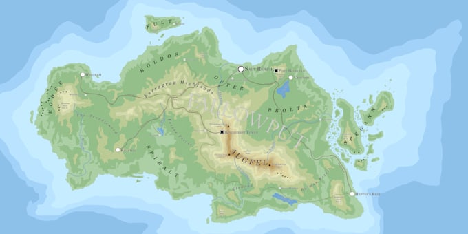 Make an atlas style map for your rpg or worldbuild by Knunow | Fiverr