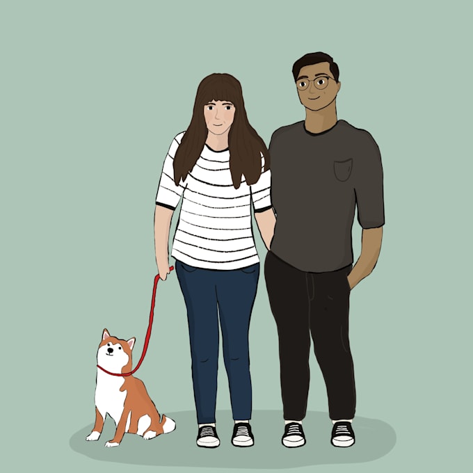 Create custom digital illustrations by Melindagro | Fiverr