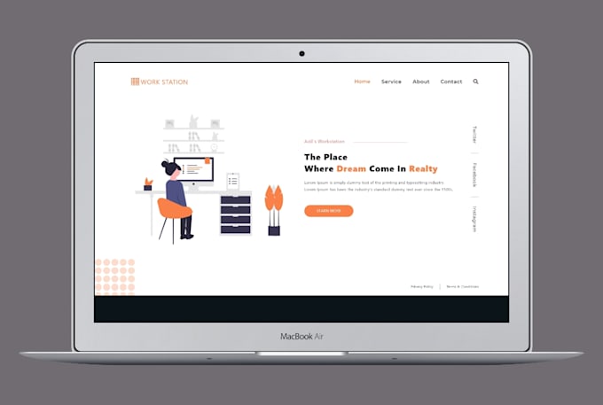 Design clean ui ux for website and landing page by Adilhaque | Fiverr
