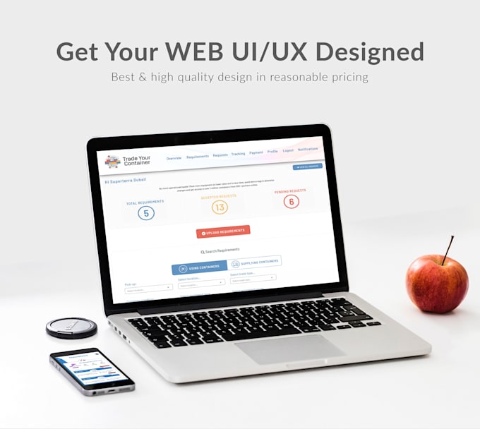 Design creative and unique web ui ux for you by Had_i1 | Fiverr