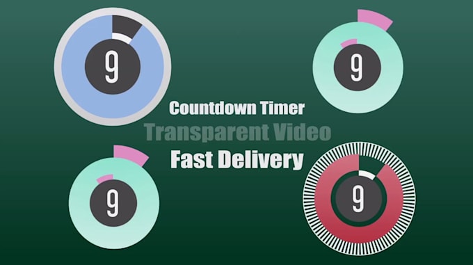 Create a timer video countdown clock up to 60 minutes by Shootmeorder ...