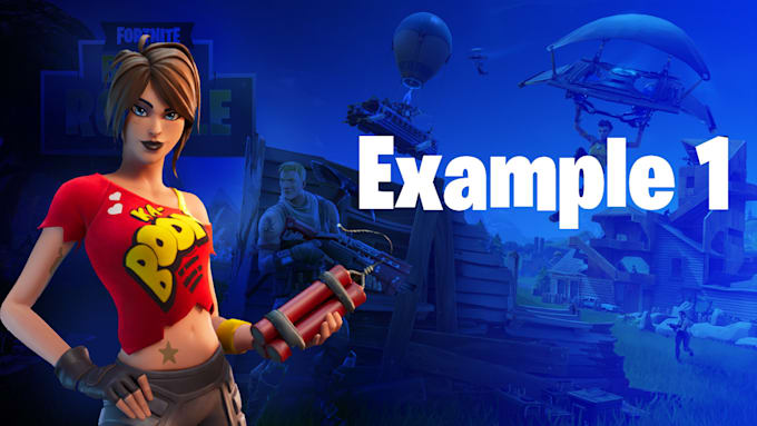 Do simple fortnite thumbnails in photoshop by Raydeojock1 | Fiverr