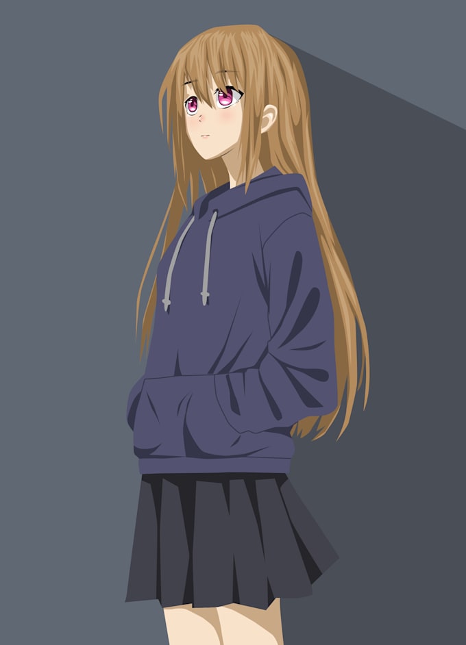 Draw anime redraw vector by Pravaneodiaz | Fiverr