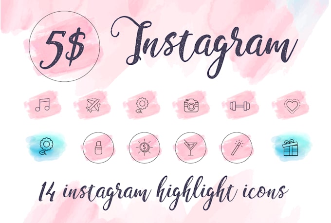 Design instagram highlight icons story in 12 hours by Casserdesign | Fiverr