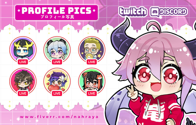 Create chibi anime avatar profile picture for twitch and discord by ...