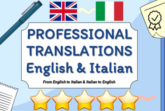 Professionally translate your documents eng ita by Rickilicky | Fiverr Professionally translate your documents eng ita by Rickilicky | Fiverr