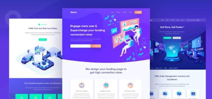Deliver catching eye landing page by Creativelamda | Fiverr