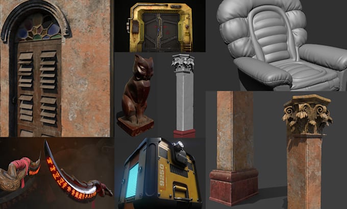 Create 3d modeling texturing and rendering for your projects by Magiccanvas | Fiverr