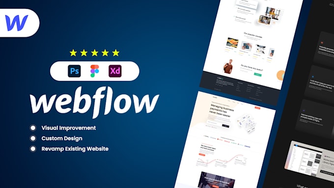 Redesign or design your custom webflow website by Nowrin_aniqua | Fiverr