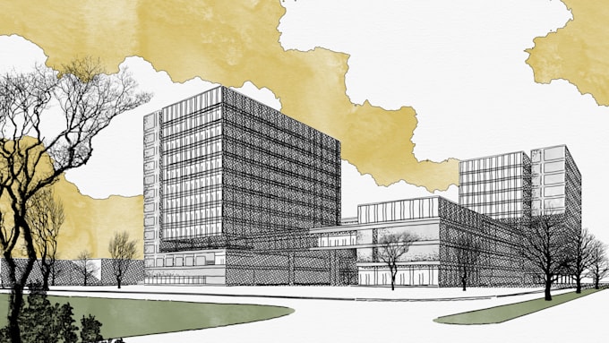 Do sketch style renders with your sketchup model by Alcidesms | Fiverr