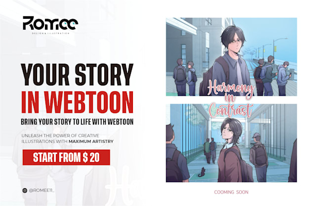 Create webtoon with your story by Romyzol | Fiverr