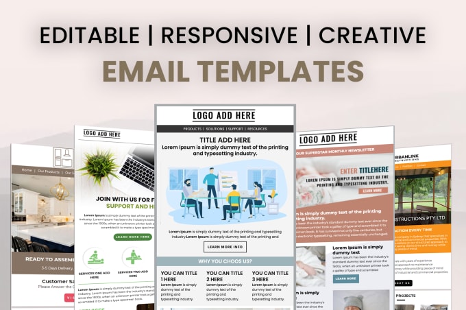 Design editable and responsive mailchimp email template by Chamod94 ...