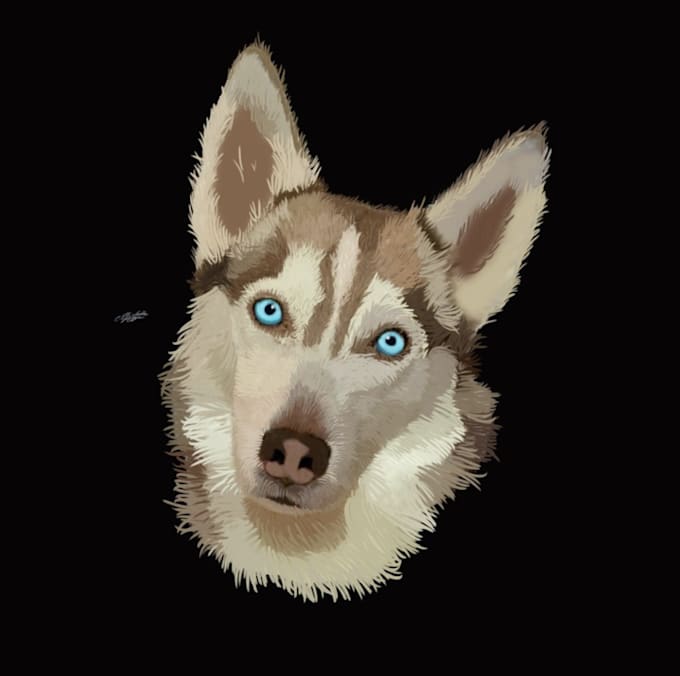 Realistic digital illustration of your pet by Michelleedit | Fiverr