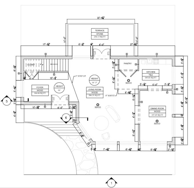 Render hand drawn architectural plans in autocad by Archidask | Fiverr