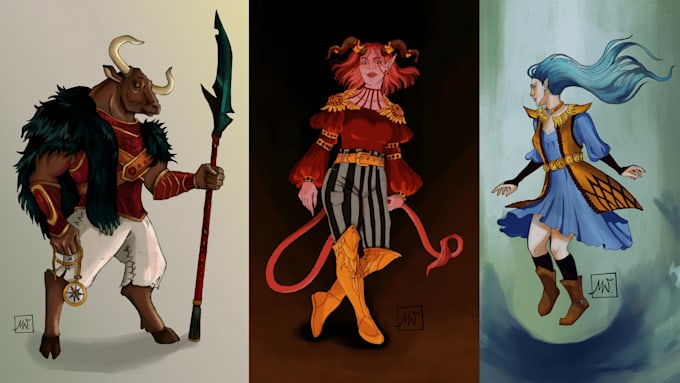 Draw your rpg character by Mwadowska | Fiverr