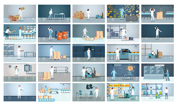 Create vector illustrations for your explainer video by Polinaanistarov ...